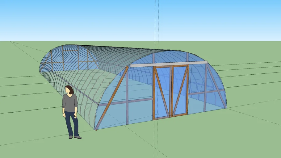 Hoop House 20' x 60' | 3D Warehouse