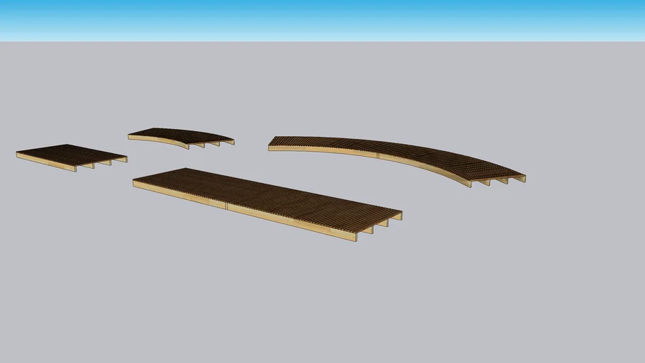 Straight & Curved Decks | 3D Warehouse