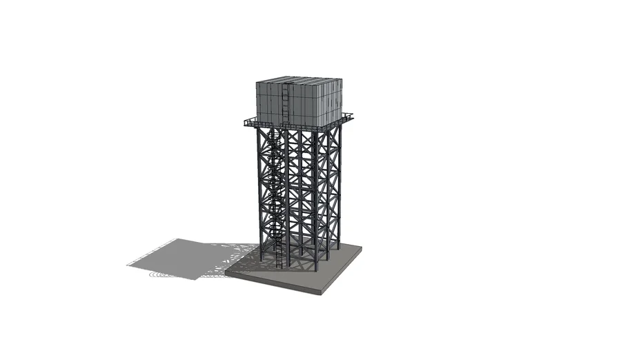 water tank with beams | 3D Warehouse
