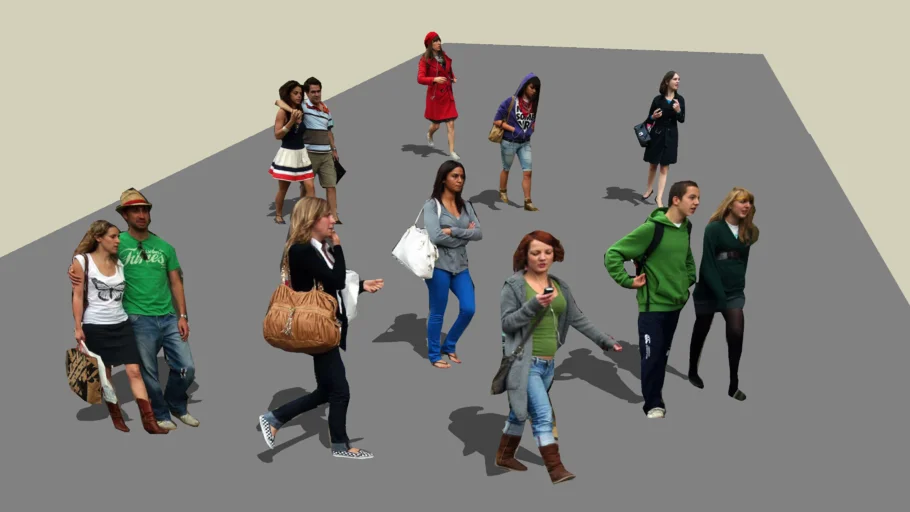 people in the street | 3D Warehouse