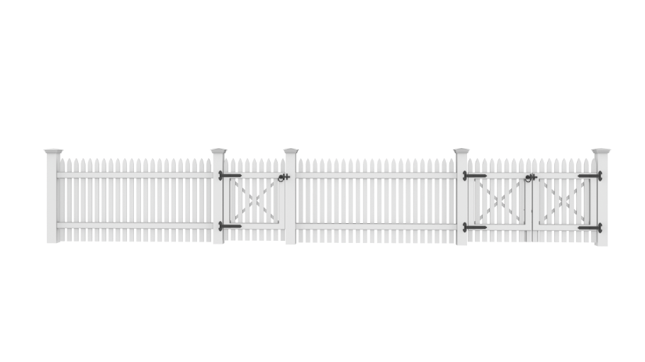 Walpole Outdoors Picket Fence Sudbury 4H | 3D Warehouse