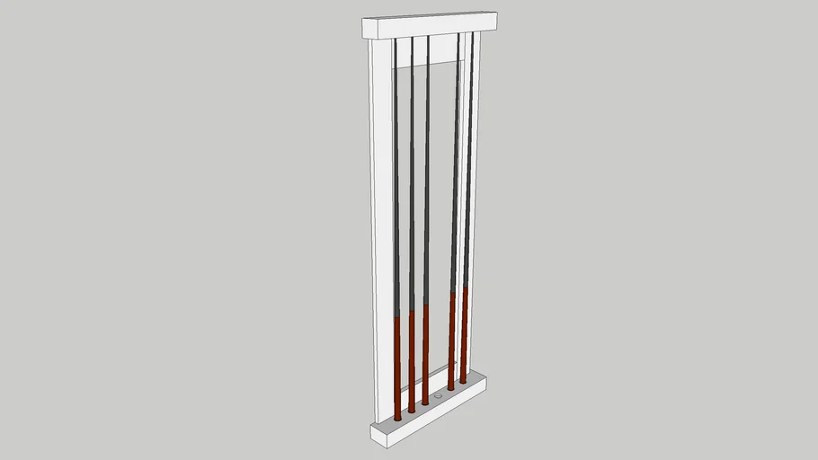 Pool Cue Rack | 3D Warehouse
