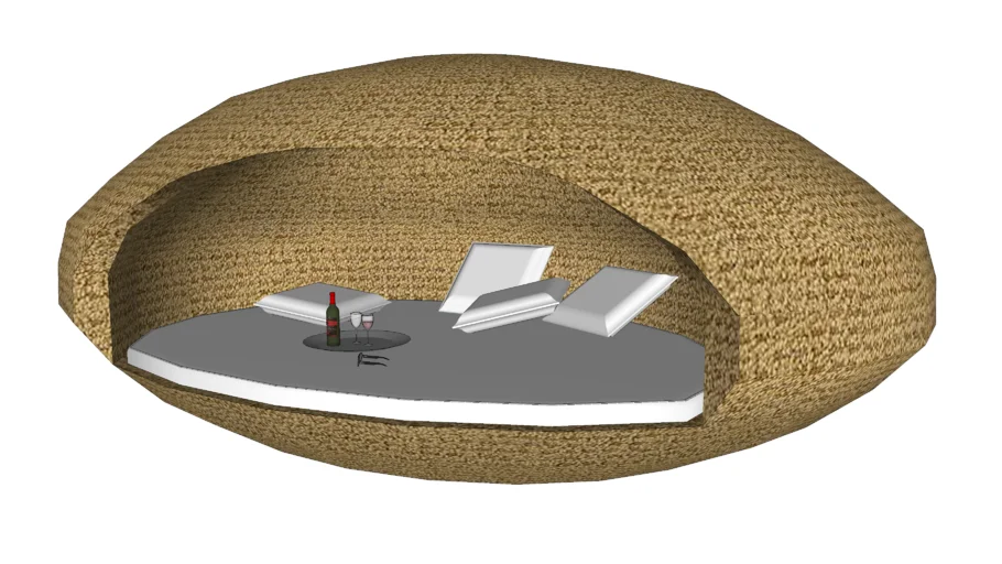 garden pebble chair | 3D Warehouse