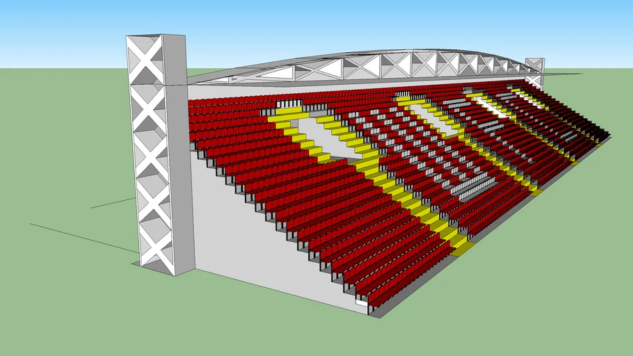 Woking F.C Stadium - Leslie Gosdon Stand | 3D Warehouse