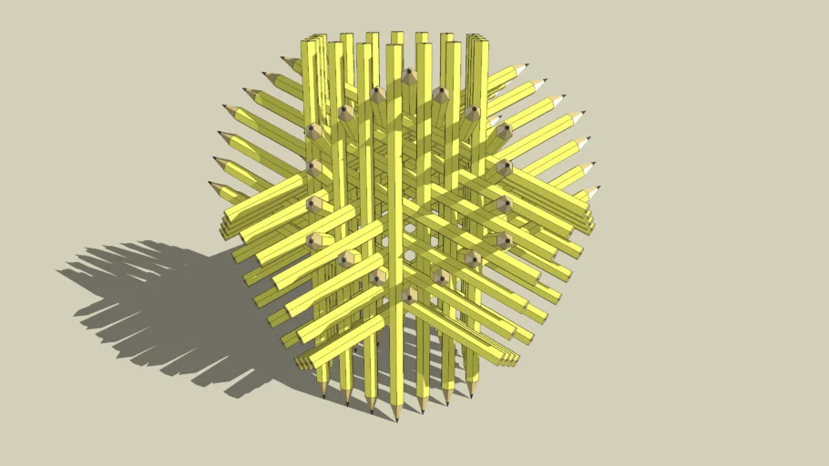 72 Pencils - George Hart | 3D Warehouse