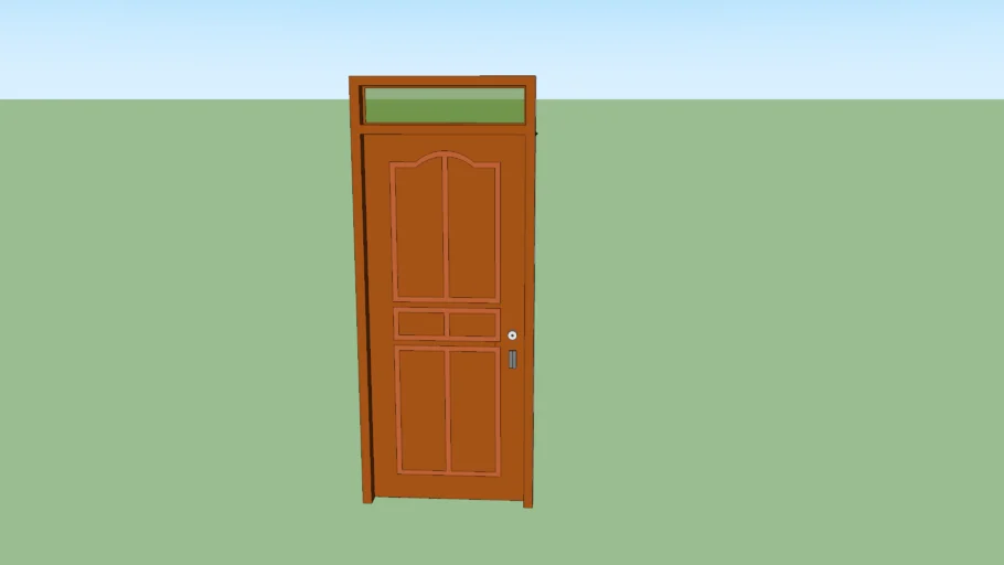 Wood Door 90 x 240 | 3D Warehouse