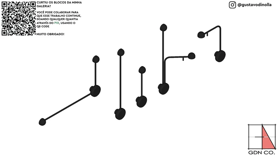 LUMINÁRIA DE PAREDE PIN - VIBIA | 3D Warehouse