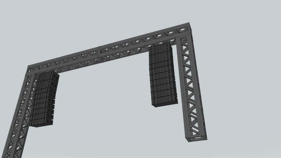 line array speakers/ subwoofer on rruss | 3D Warehouse