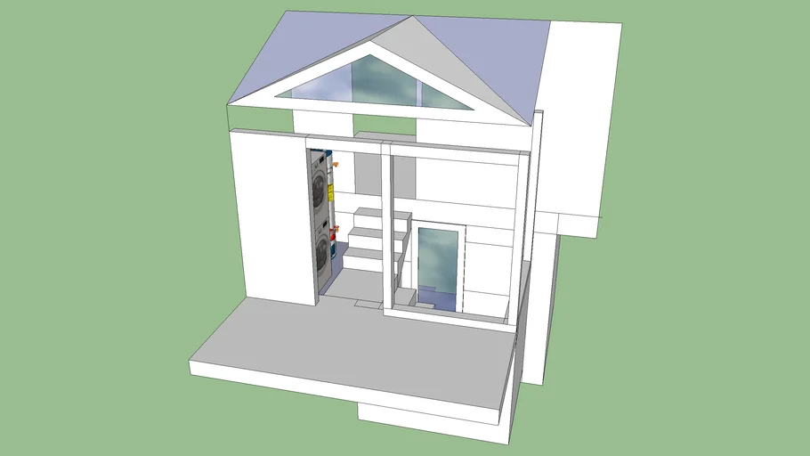 Complex_back_entry_strairs_egress | 3D Warehouse
