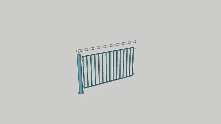 Outdoor metal railing | 3D Warehouse