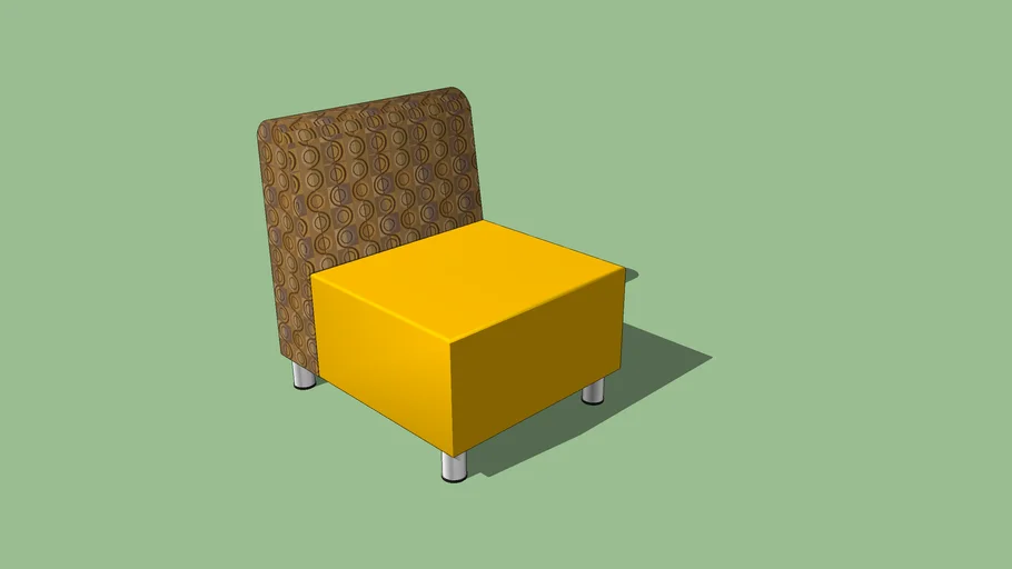 Russwood Palette Soft Lounge Seating - Square Chair | 3D Warehouse