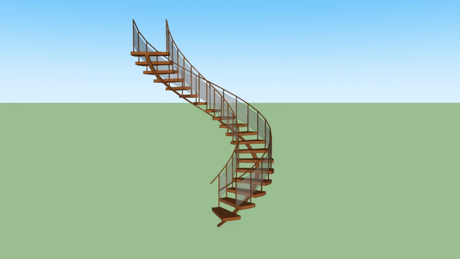 Helical stair | 3D Warehouse