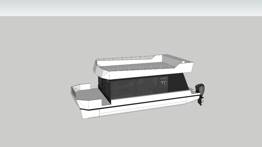 Modern Houseboat Design | 3D Warehouse