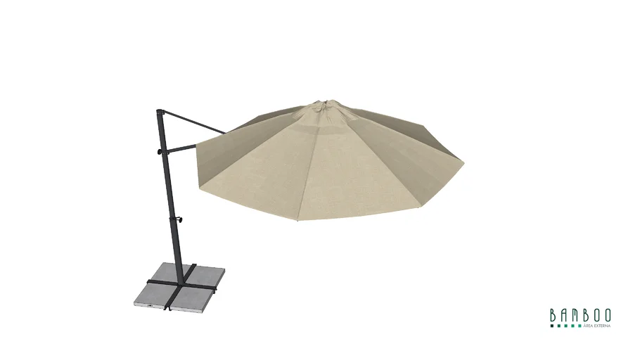 Ombrellone Lateral Redondo Khalifa | 3D Warehouse