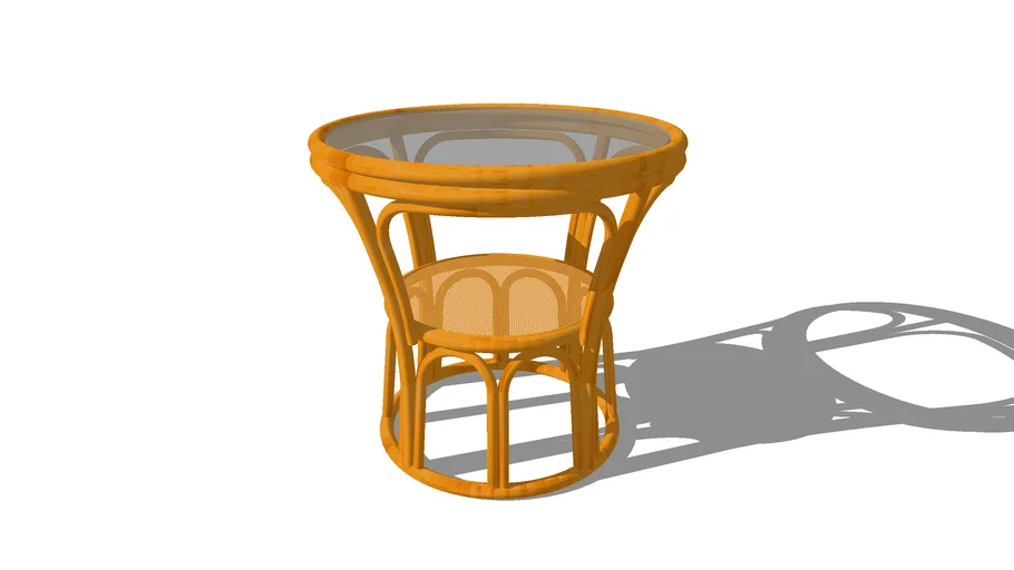 Rattan Round Table | 3D Warehouse