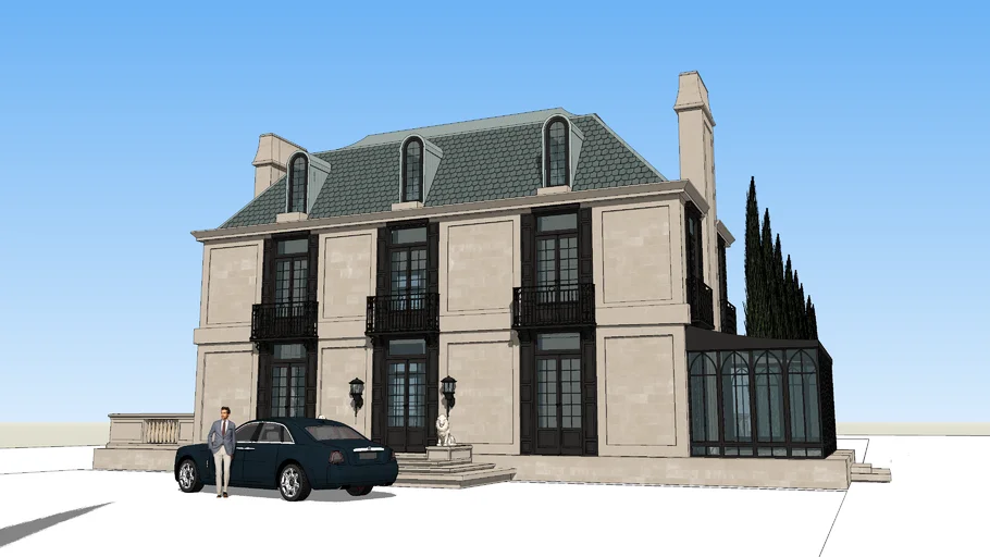 Small French Chateau Home design proposal | 3D Warehouse
