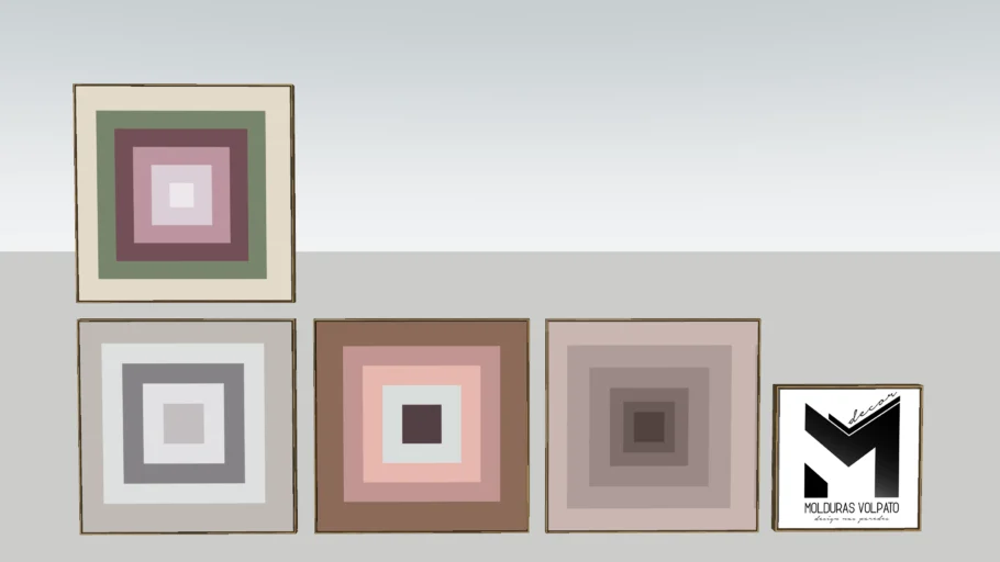 QUADROS GEOMETRIC ABSTRACT | 3D Warehouse