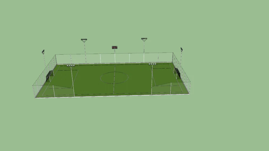 Campo de Futebol Society | 3D Warehouse