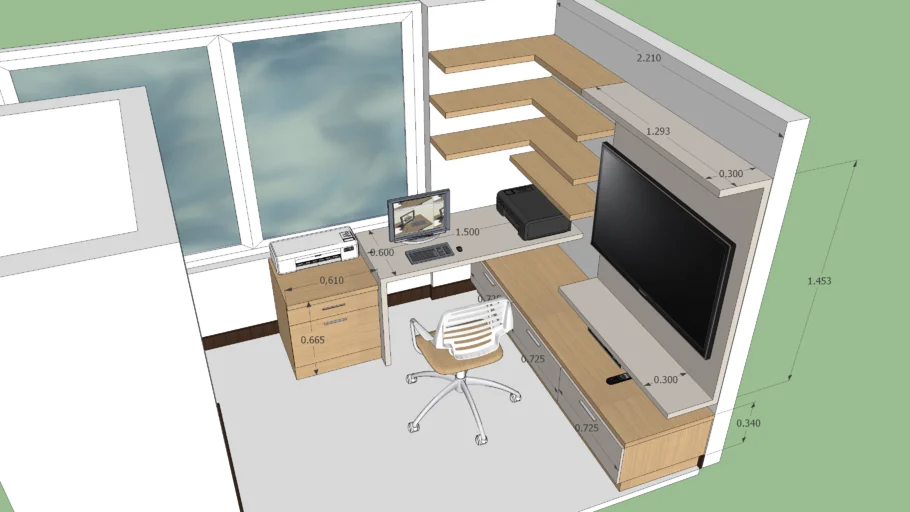 mueble estudio | 3D Warehouse