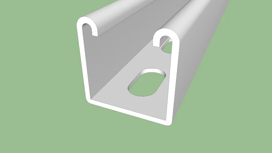 12 Gauge Half Slot Strut | 3D Warehouse