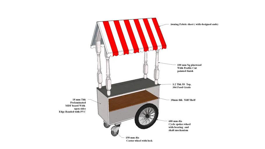 Food Trolley | 3D Warehouse