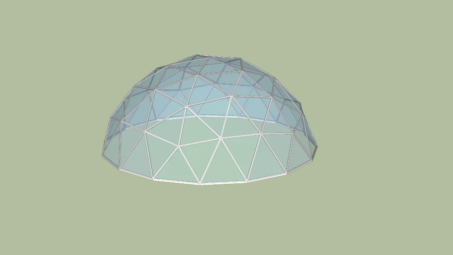 GeodesicDome_skylight structure with mullions | 3D Warehouse