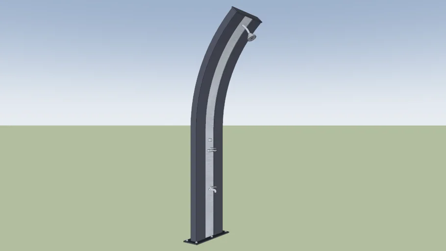 Solar pool shower | 3D Warehouse