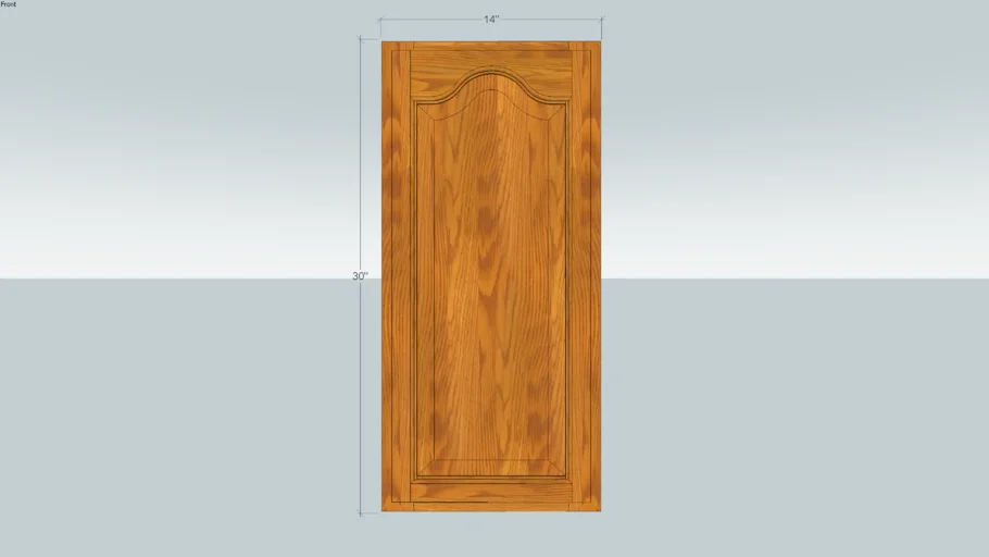 Cathedral Oak Cabinet Door 1430 Arch | 3D Warehouse