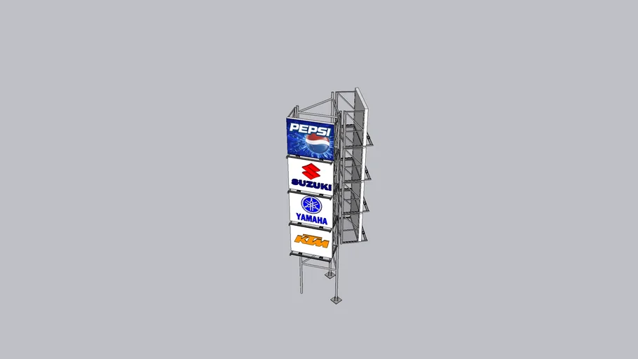 Signage Tower | 3D Warehouse