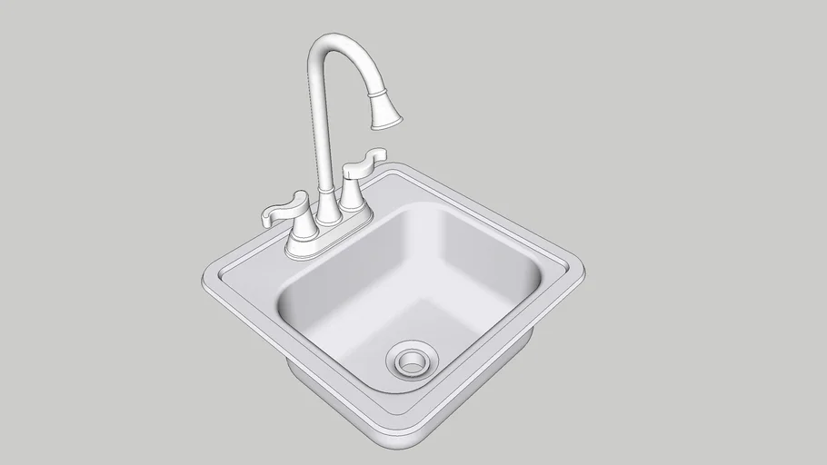 sink and faucet | 3D Warehouse