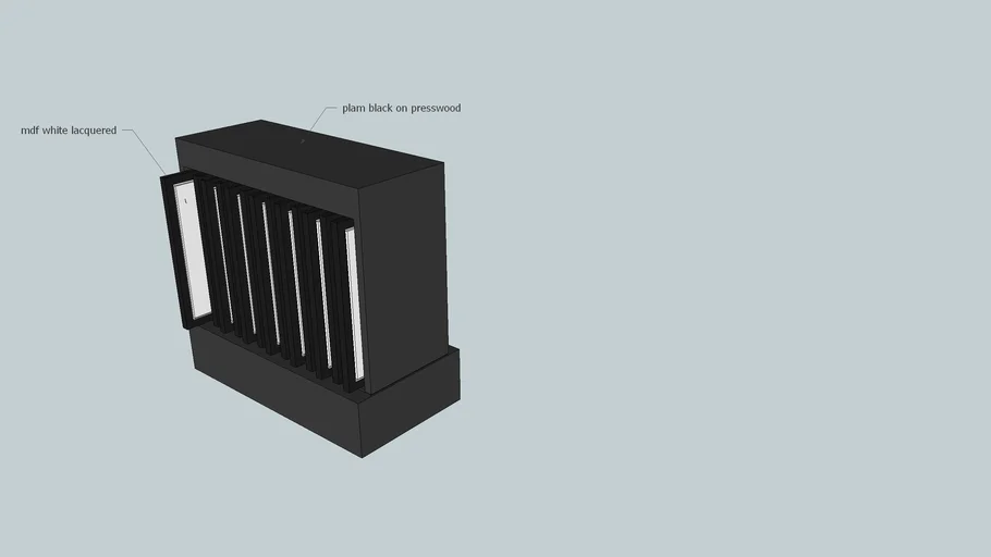 floor unit with sliders | 3D Warehouse
