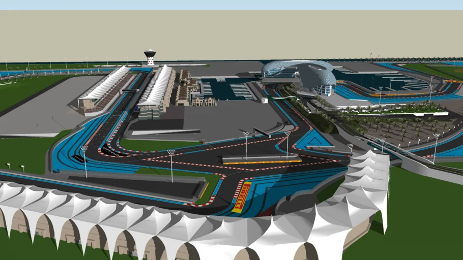 Yas Marina Circuit-Abu Dhabi-UAE-F1 Track (updated again) | 3D Warehouse