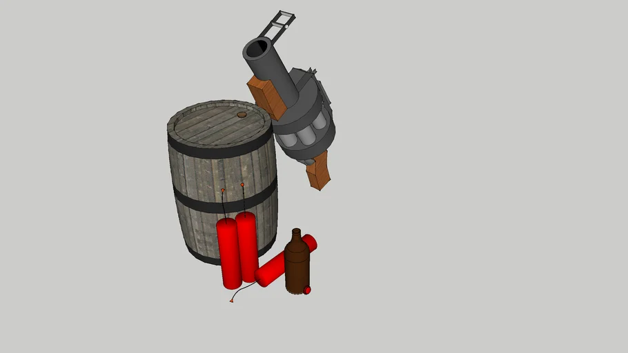 Team Fortress 2 Demoman Full loadout | 3D Warehouse