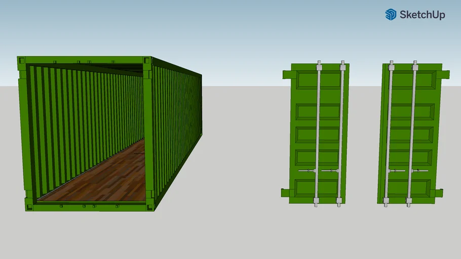 40' container | 3D Warehouse