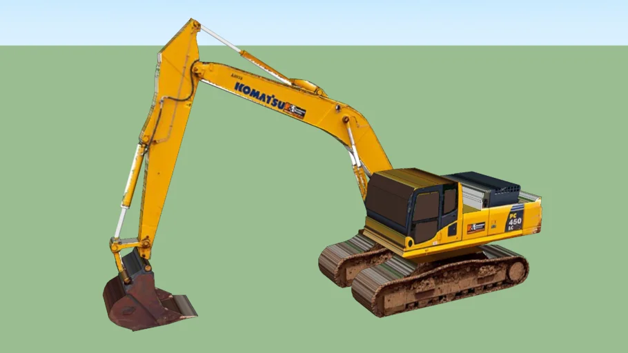 Komatsu Excavator Track Hoe | 3D Warehouse