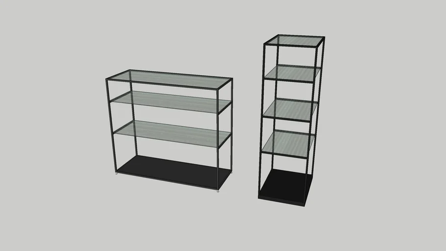 Glass Top Racks | 3D Warehouse