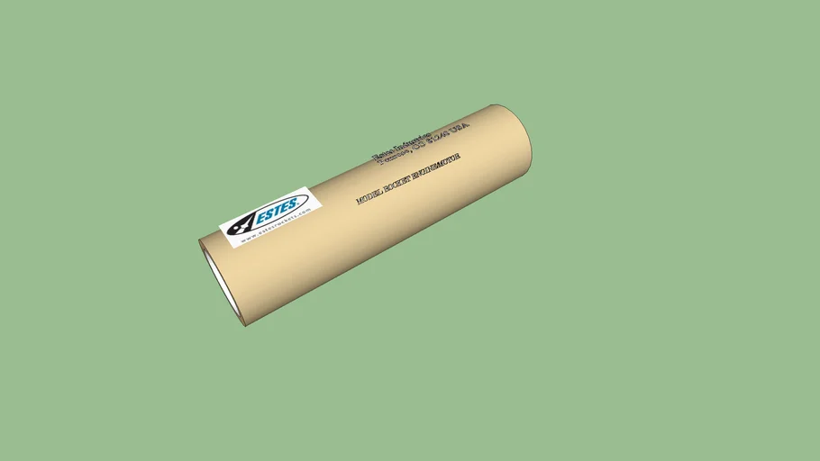 Estes C6-5 Rocket Motor/Engine | 3D Warehouse