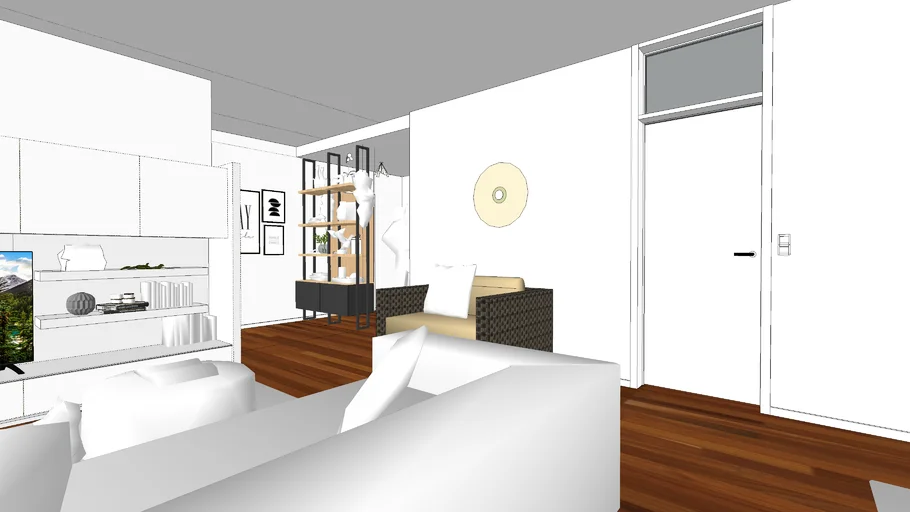 Apartment hall and living | 3D Warehouse
