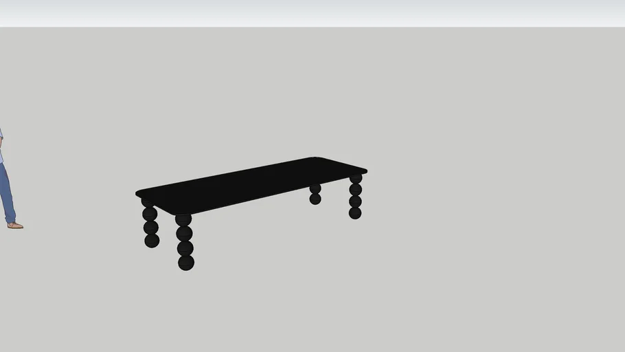 Sphere leg table | 3D Warehouse