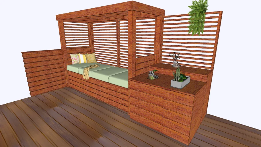 Backyard Decks - Outdoor Privacy | 3D Warehouse