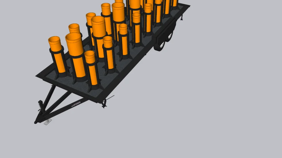 Professional Fireworks Mortar Trailer | 3D Warehouse
