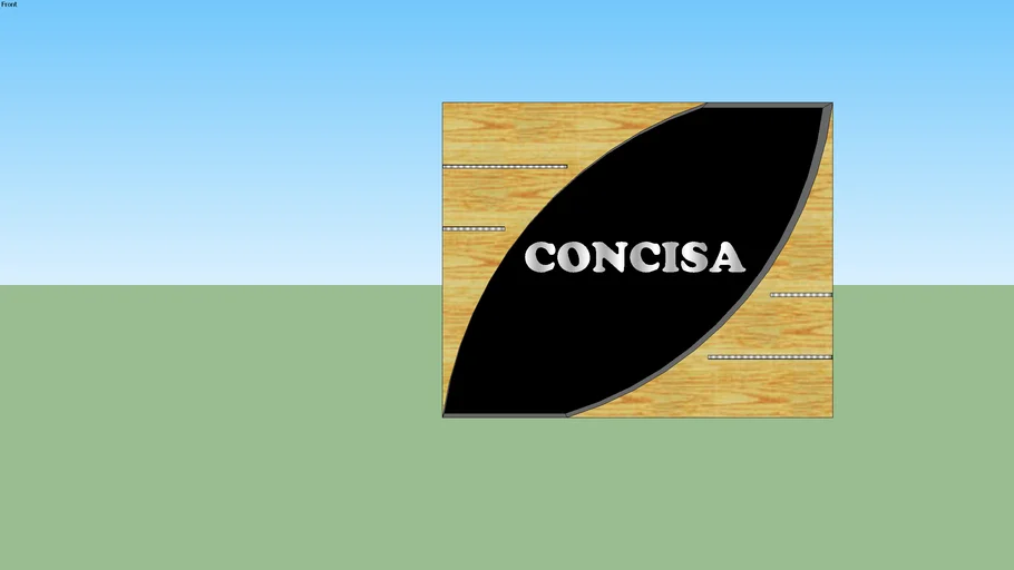 concisa letrero | 3D Warehouse