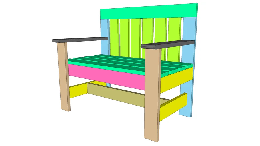 Garden Bench | 3D Warehouse