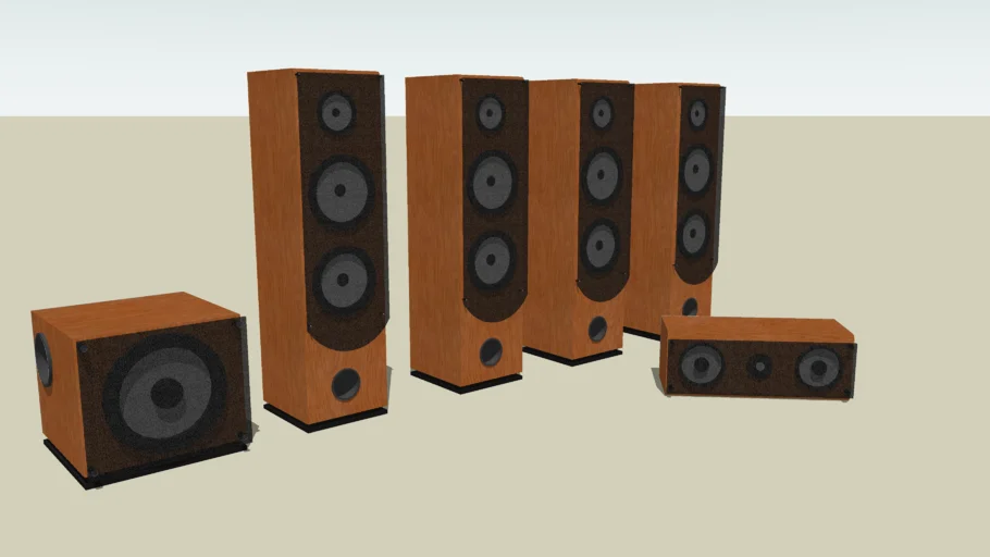 5.1 HOME CİNEMA SOUND SYSTEM | 3D Warehouse