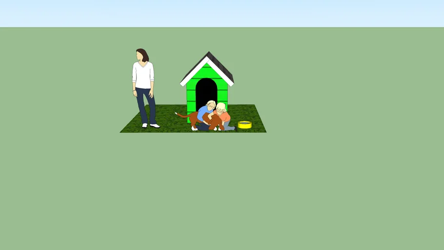 Green dog house | 3D Warehouse