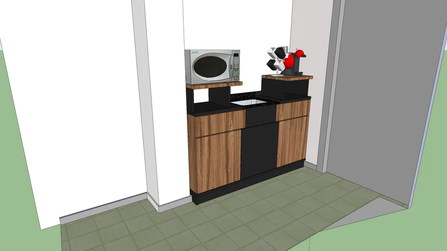 balcão pia (Anderson- Divimobile) | 3D Warehouse