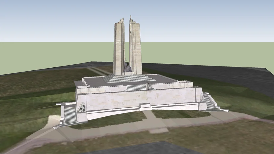 Canadian War Memorial at Vimy Ridge, France | 3D Warehouse