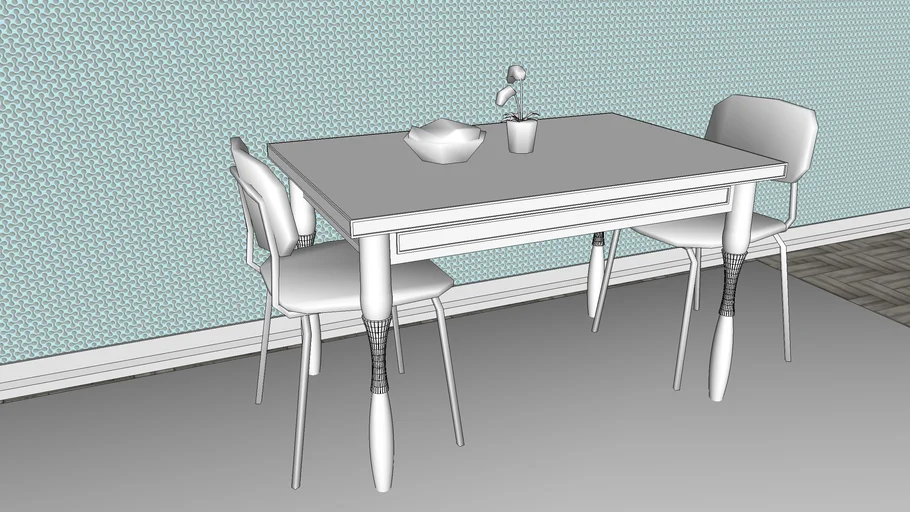 80X120 YEMEK MASASI | 3D Warehouse