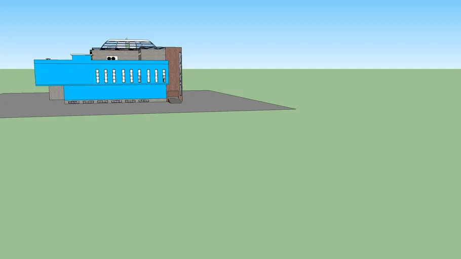 house and jet | 3D Warehouse