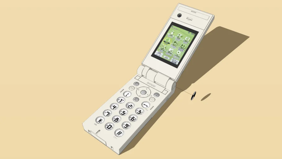 SHARP Cell Phone SH702iD (2006:Japan) | 3D Warehouse